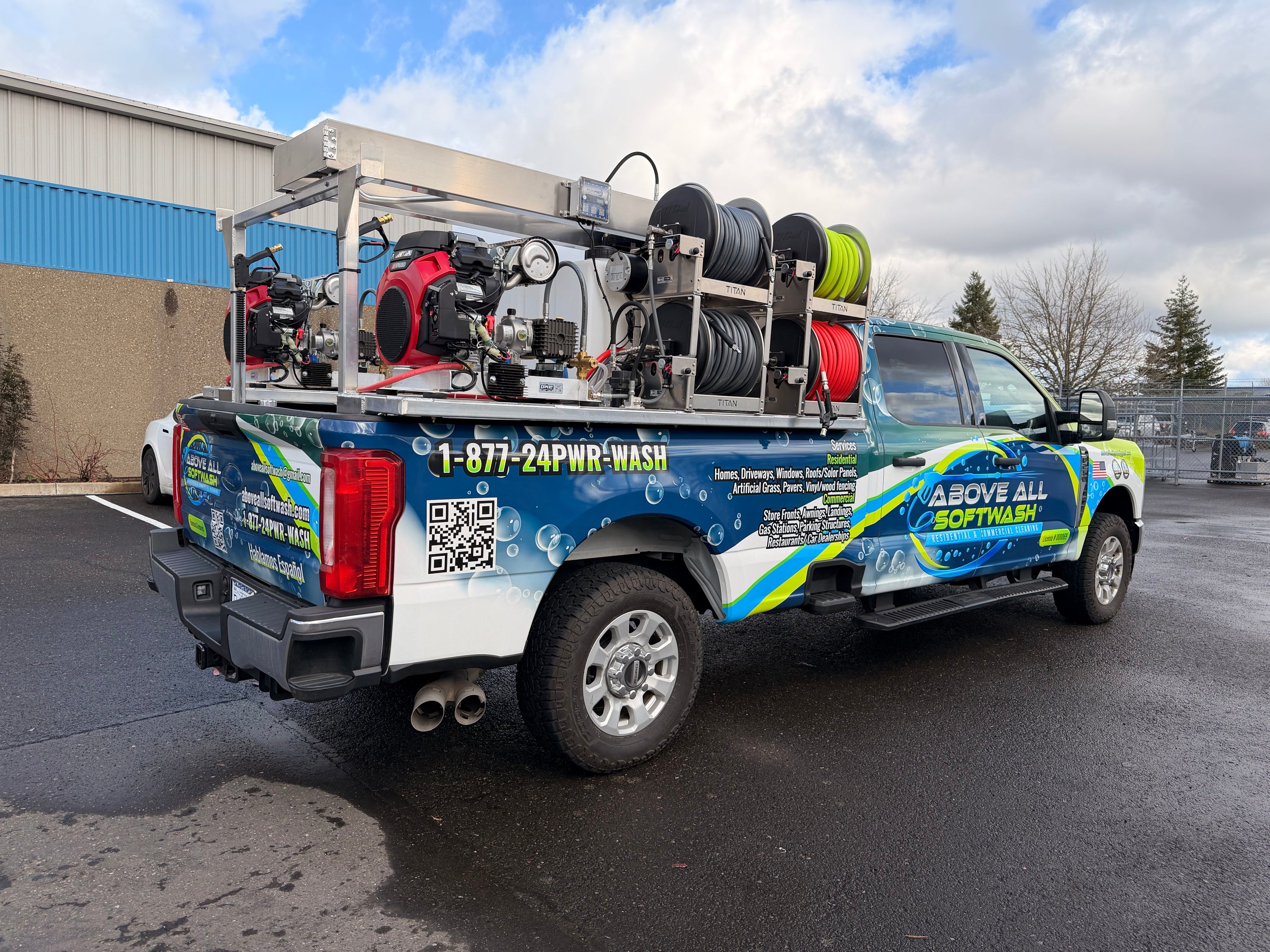 Pressure Washing Truck Skids and Equipment