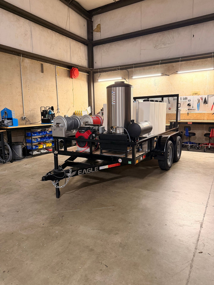 Pressure Washing and Soft Wash Trailer Setups
