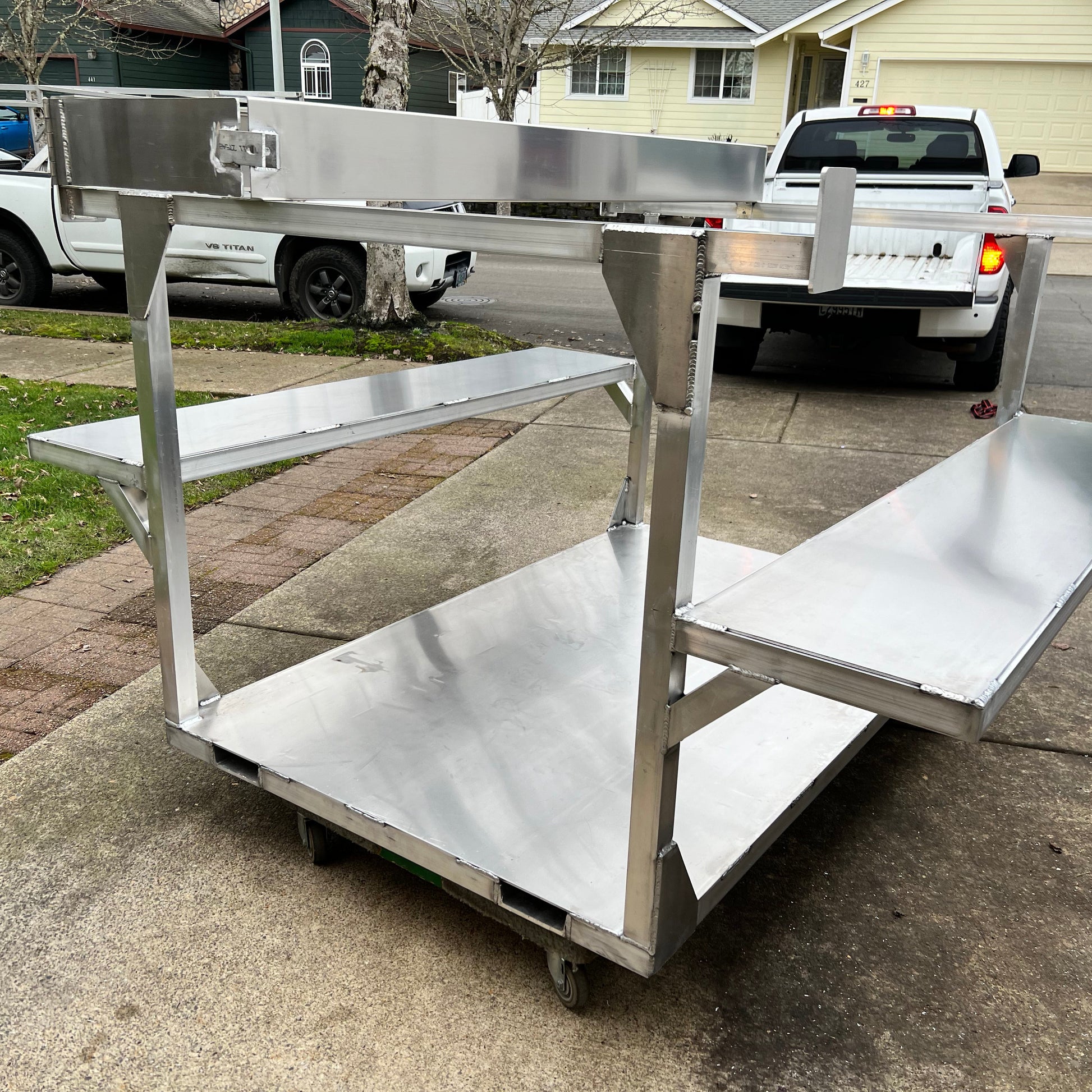 Heavy Duty Blank Aluminum Pressure Washing Skid