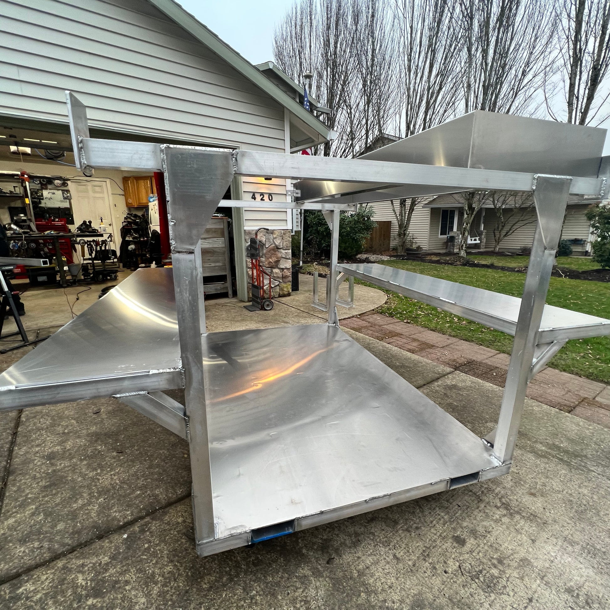 Heavy Duty Blank Aluminum Pressure Washing Skid