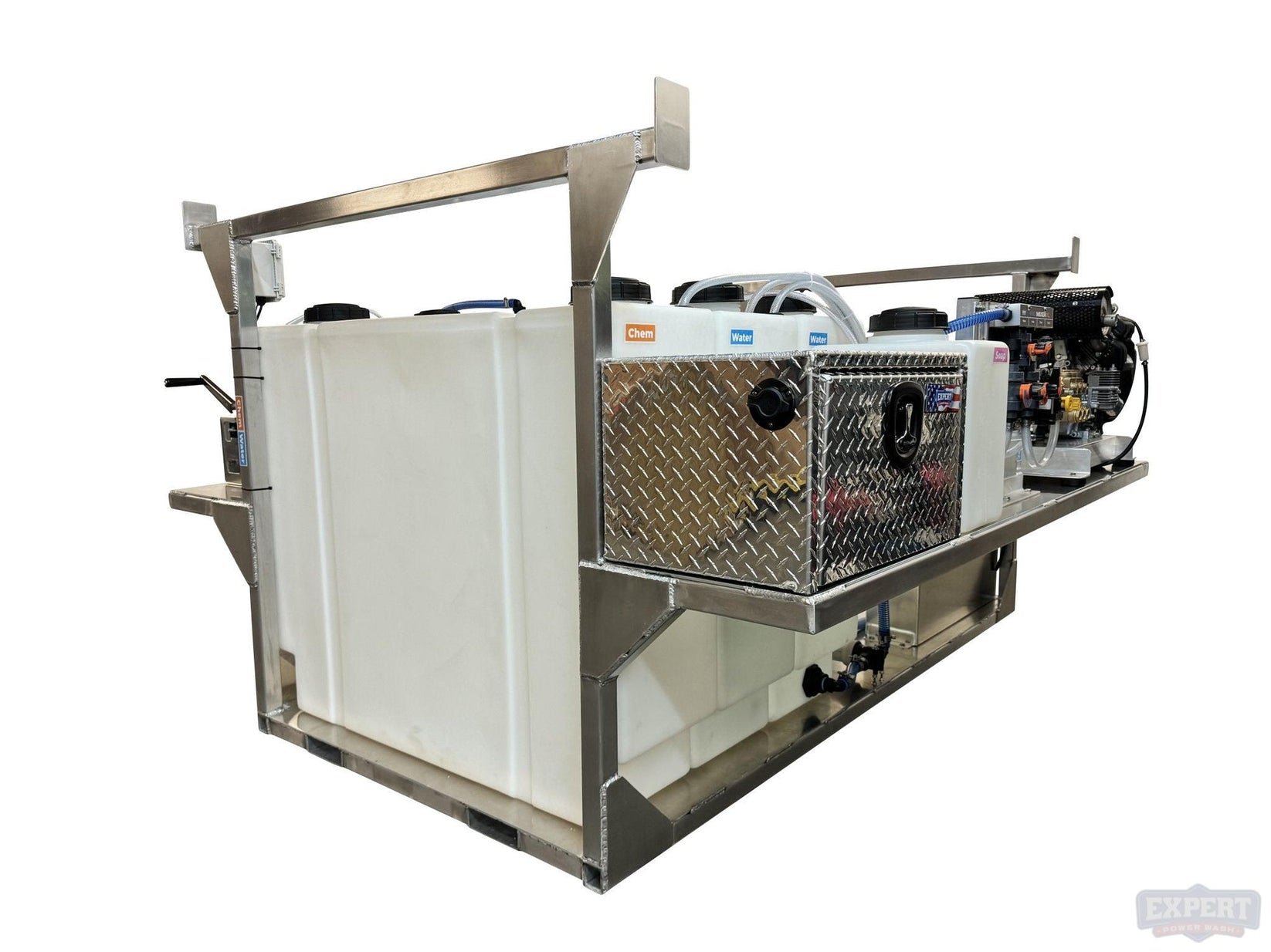 Pressure Washing and Soft Wash Truck Skid Setup- The Workhorse