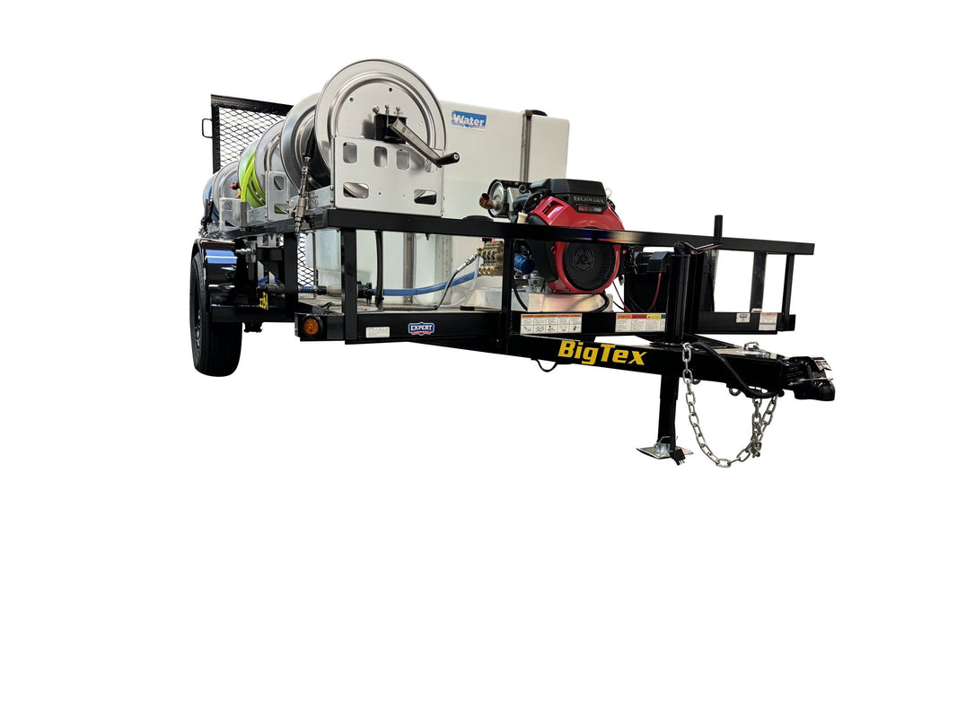 The Cascade 6x10 Pressure Washing Trailer Setup