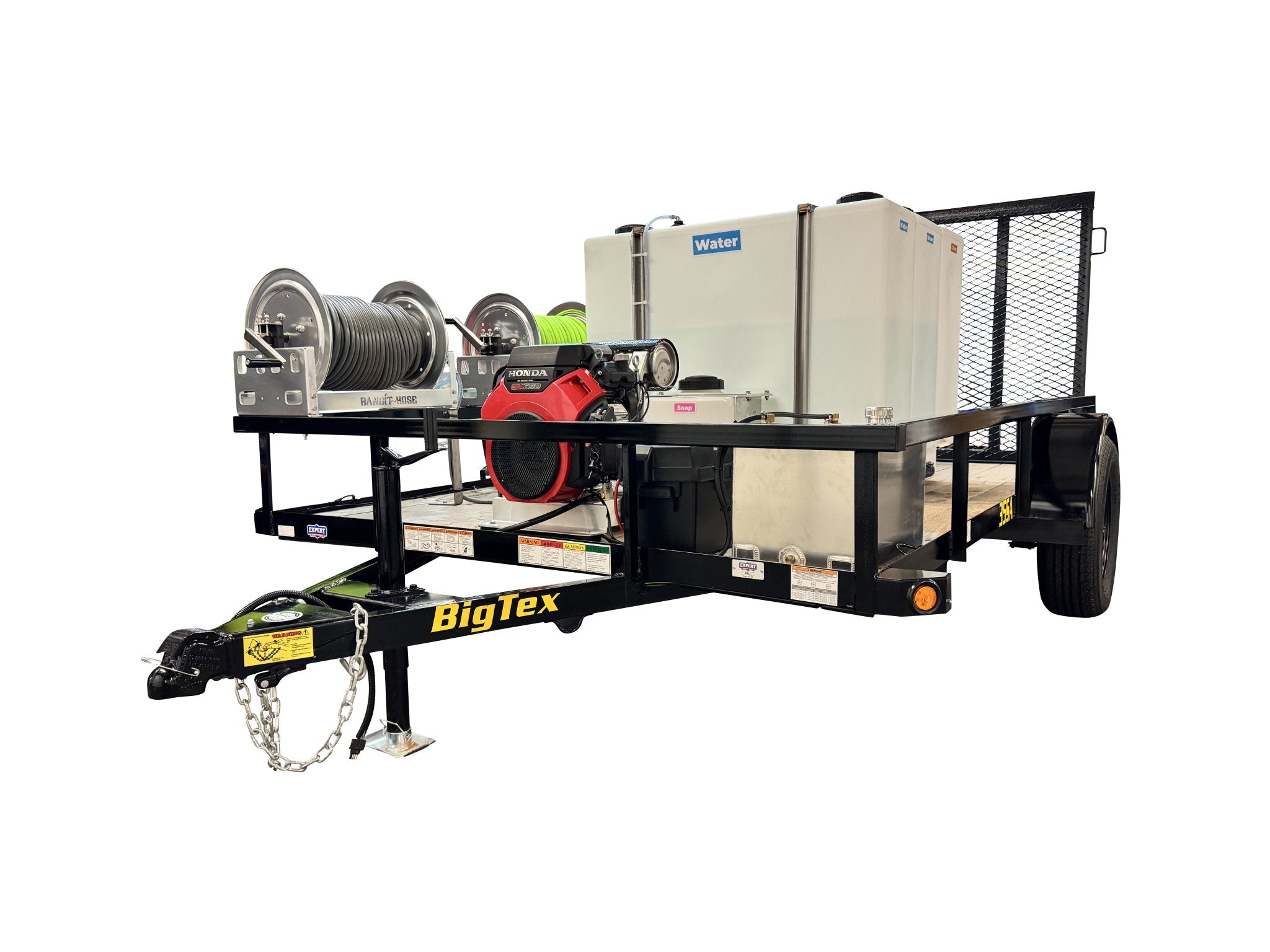 The Cascade 6x10 Pressure Washing Trailer Setup