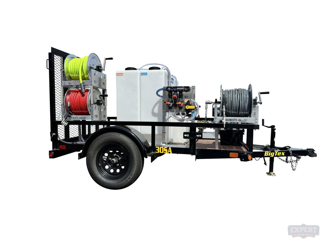 Pressure Washing and Soft Wash Trailer Setups